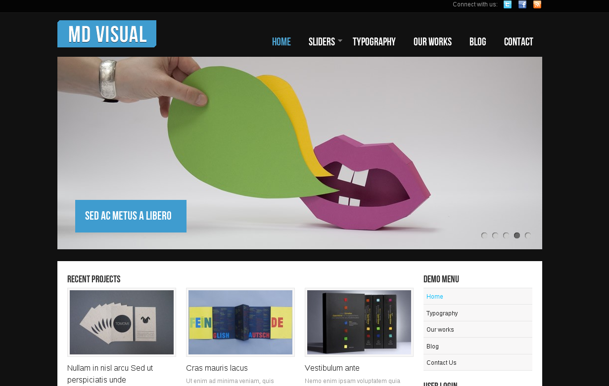 Top 10 of the best Drupal 7 Portfolio themes - Drupal News - admin
